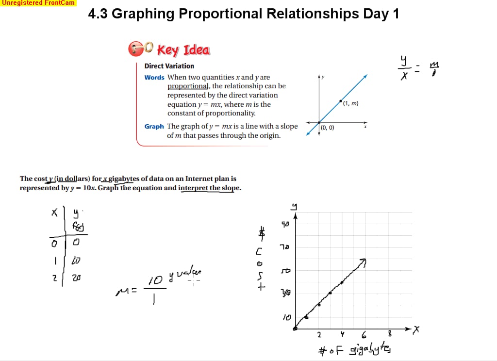 4.3 Graphing Proportional Relationships Day 1 on Vimeo
