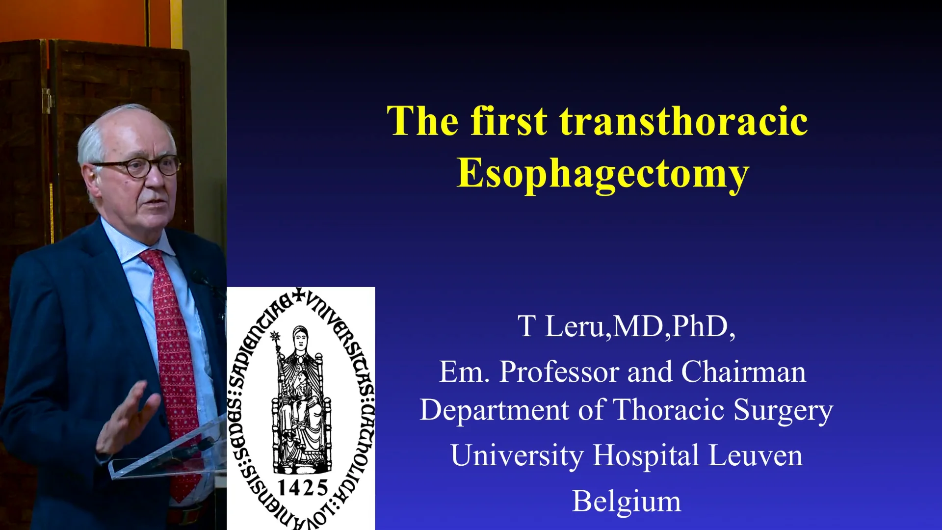 The History of Esophageal Surgery - The First Transthoracic ...