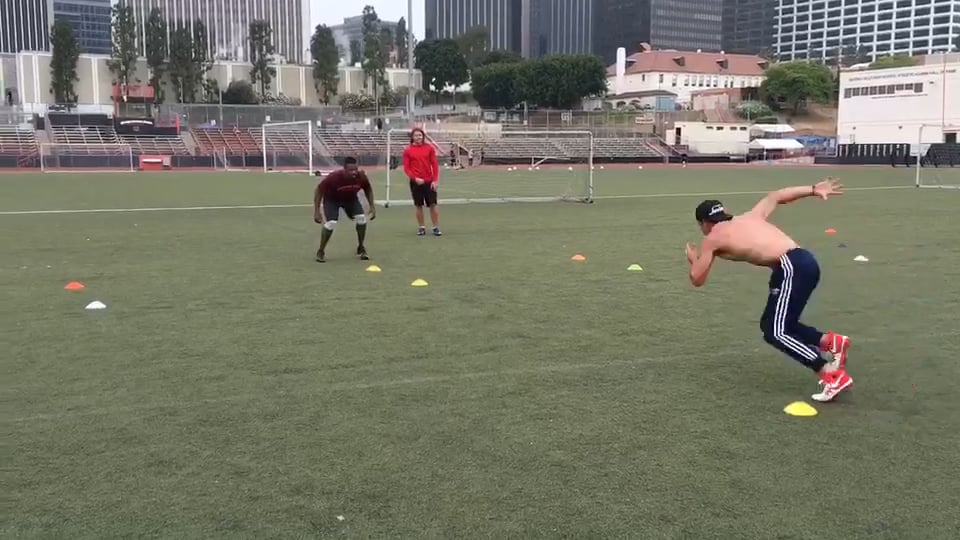 Reactive "T" Drill with Partner on Vimeo