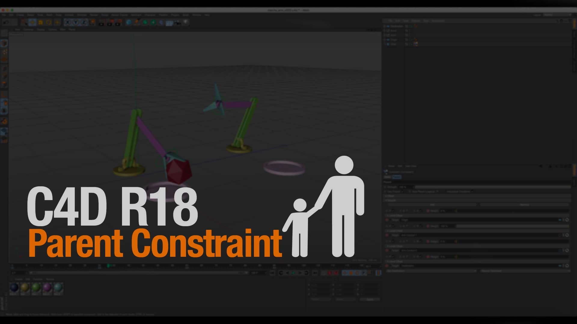 C4D R18 - Parent Constraint on Vimeo