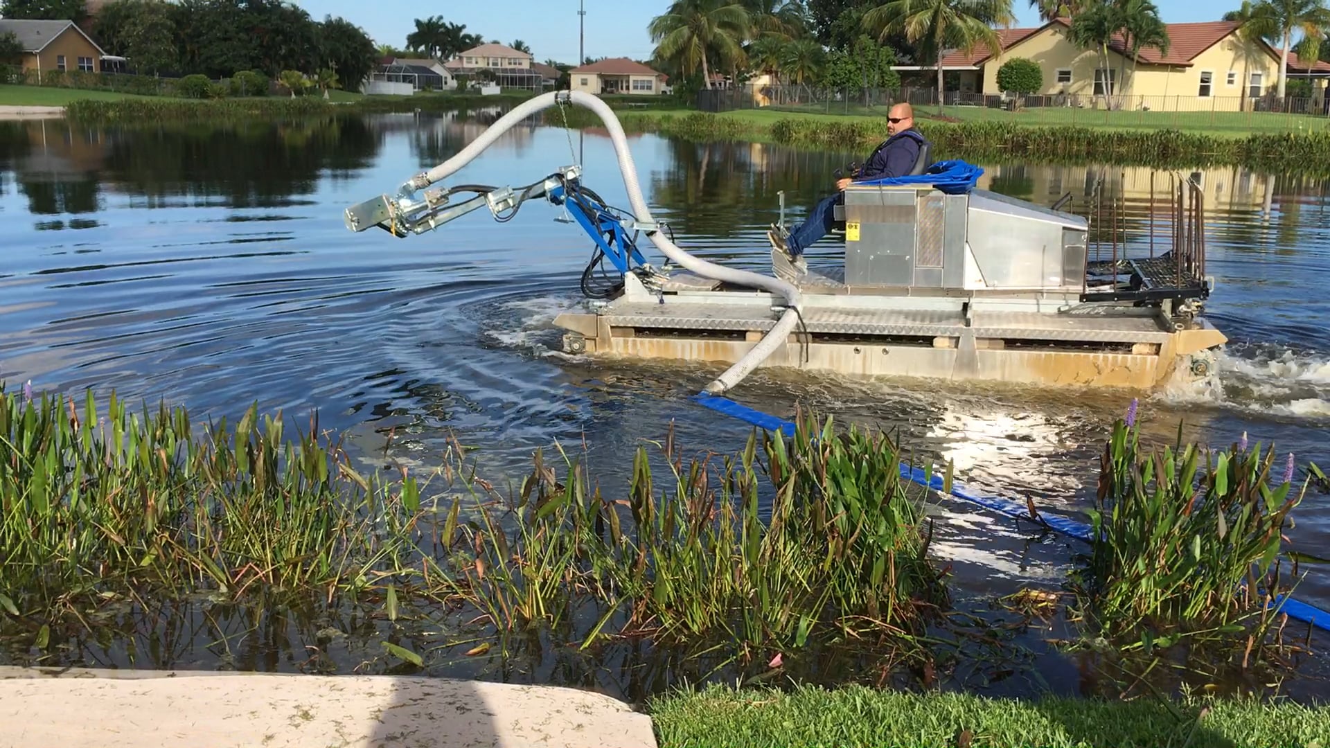 3 • Eco-Friendly Amphibious Work Boat Shoreline Prep on Vimeo