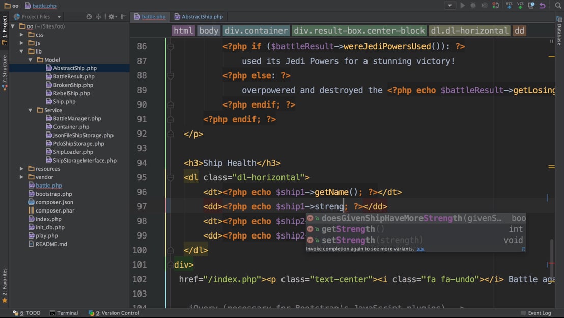 Magic Methods: __toString() __get, __set() > OOP (course 4): Static methods, Namespaces ...