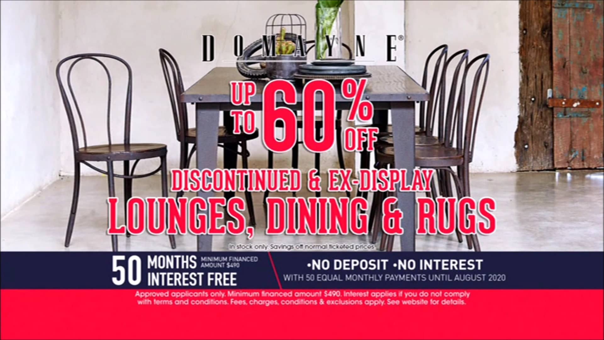 20160612170000 Domayne Home Furniture Half Yearly Sale 15s on Vimeo