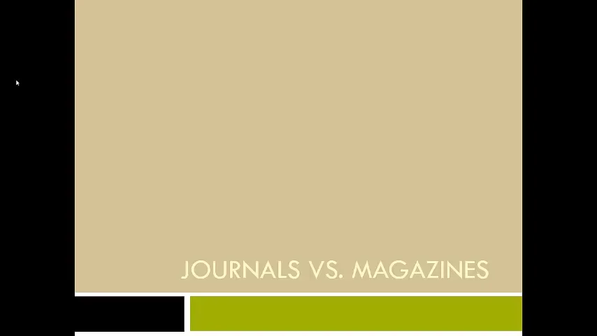 Journals vs Magazines 2016