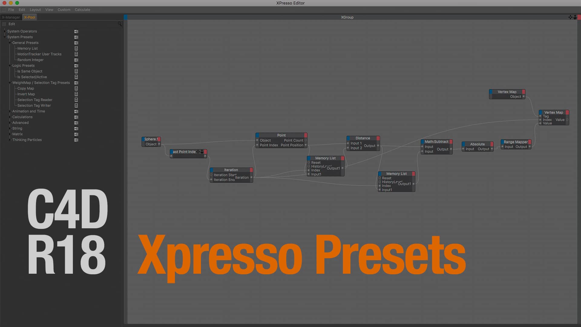 C4D R18 - Xpresso Presets on Vimeo