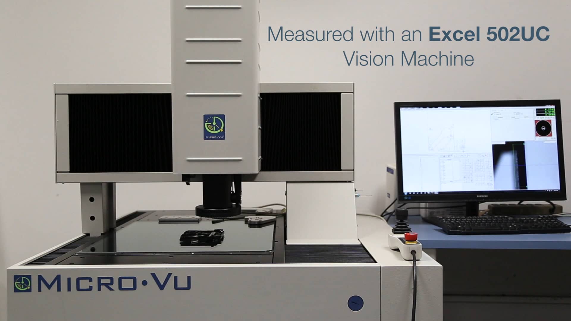 Micro-Vu Measuring a Plastic CD-ROM Drive Body #106 on Vimeo
