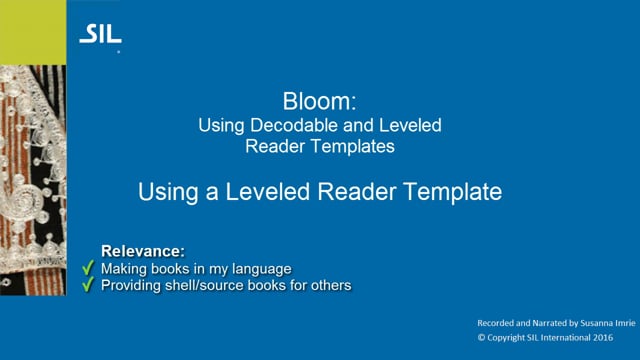 Using Decodable or Leveled Reader Templates - Bloom: Using Decodable ...