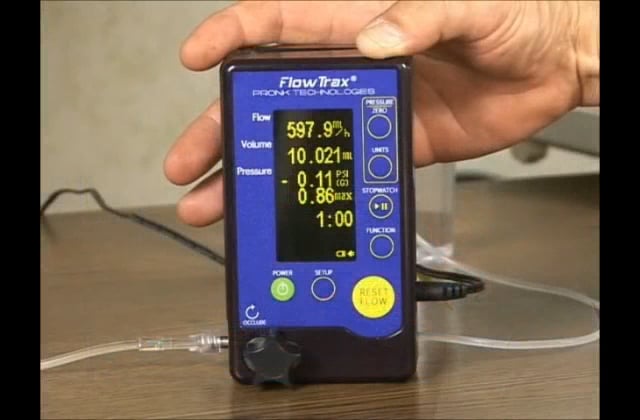 FlowTrax - How to Test IV Pumps at Rates from 20 to 1000 ml per Hour
