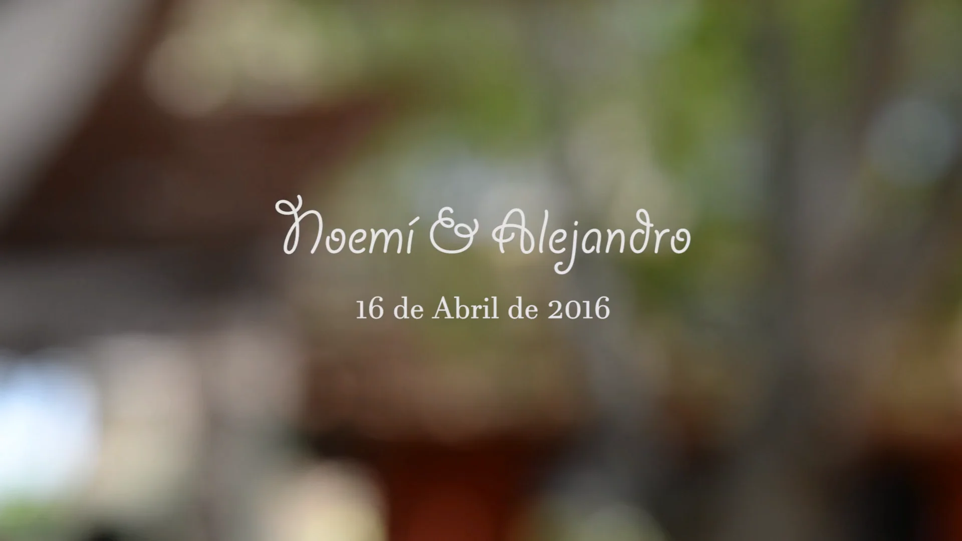 Noemi y Alejandro on Vimeo