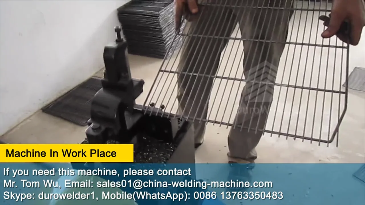 Wire mesh edge trimming machine mesh trimmer on Vimeo