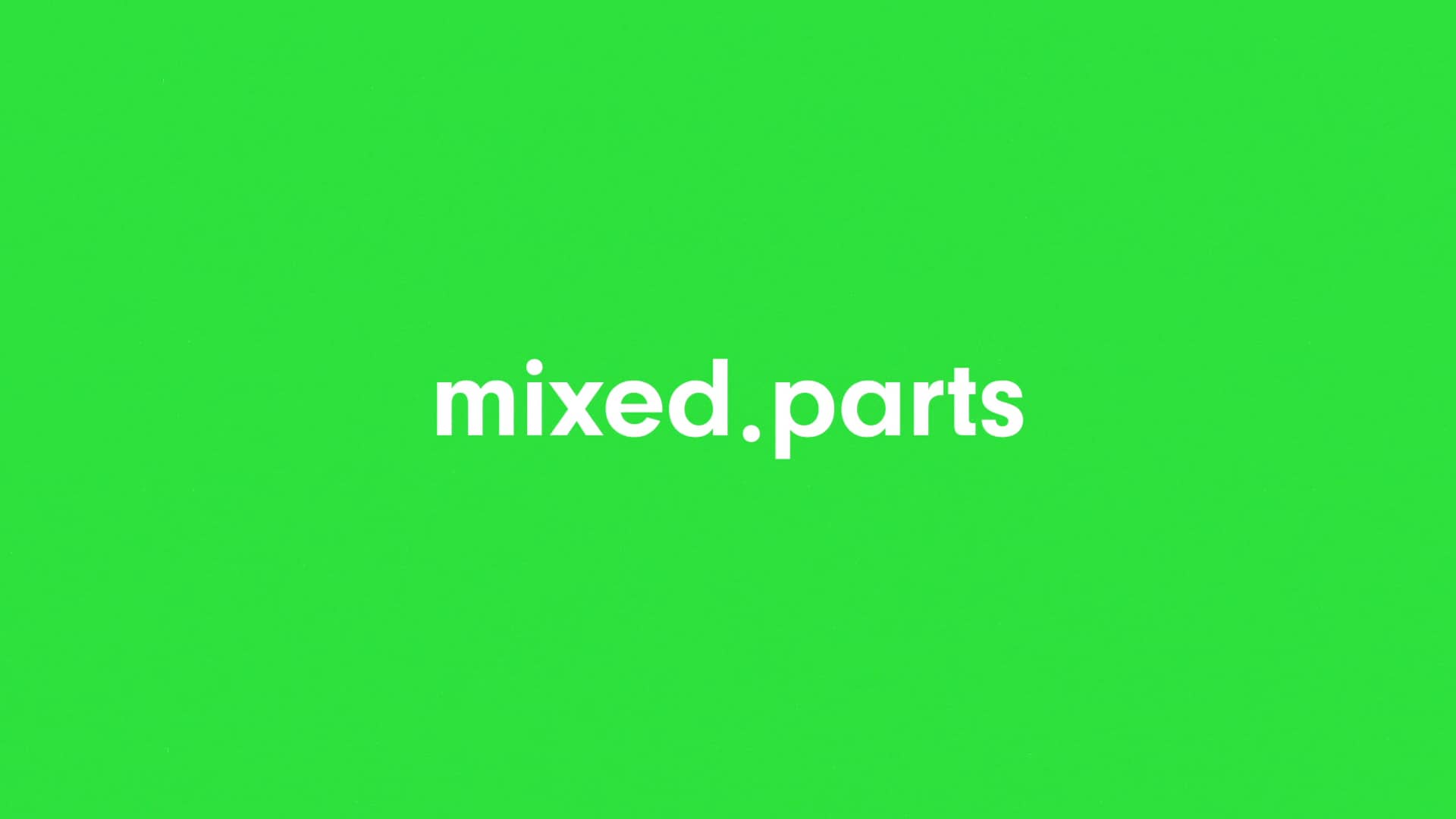 mixed.parts announcement on Vimeo