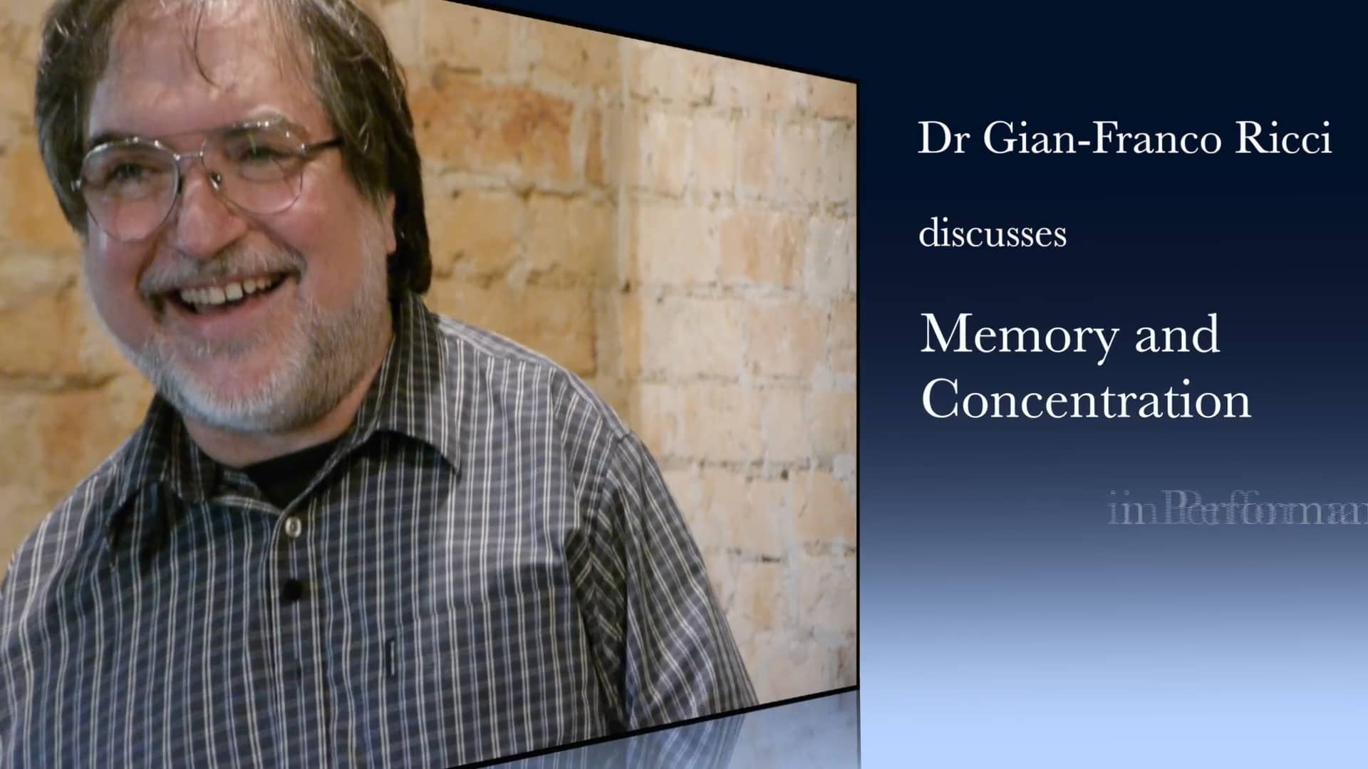 Dr Gian_Franco Ricci, Lecturer in Piano on Vimeo