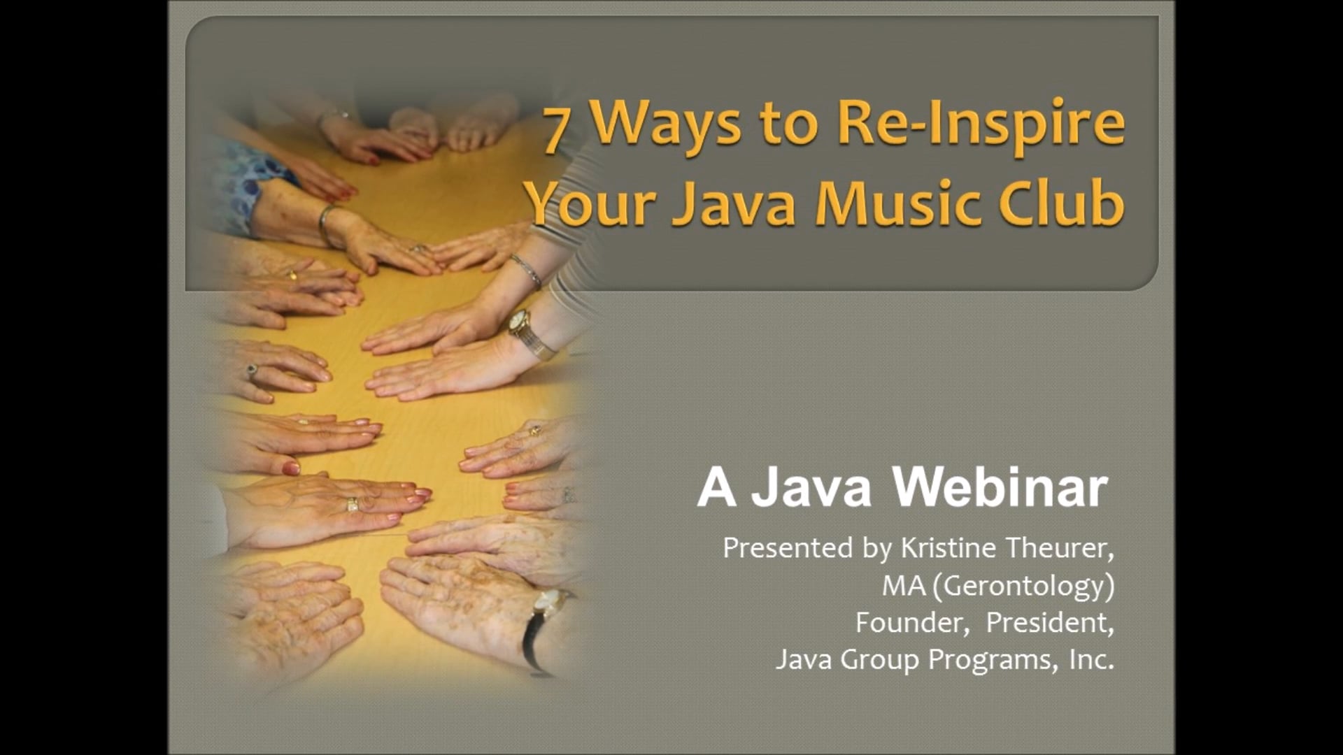How to Re-Inspire Your Java Music Club on Vimeo