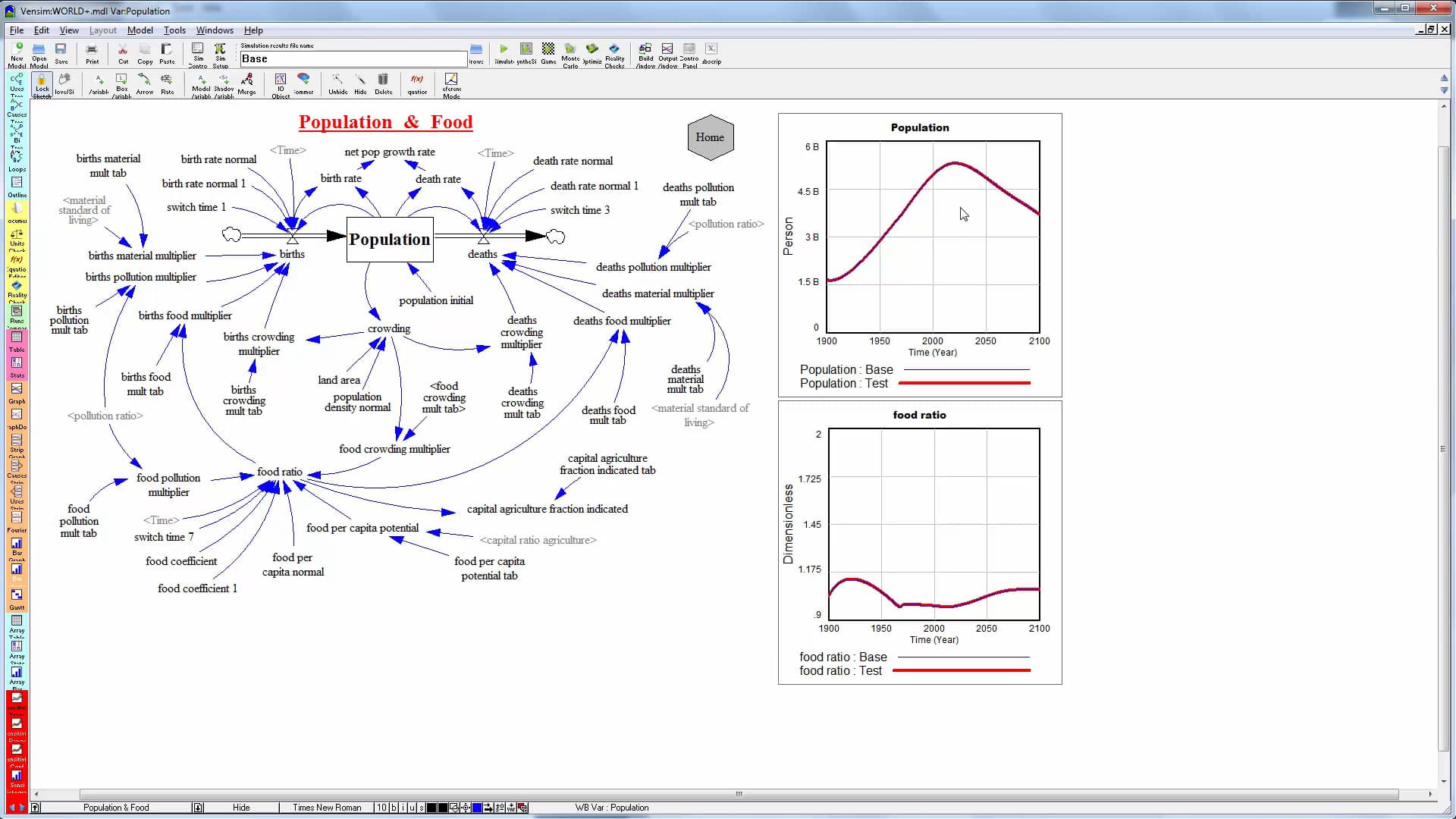 Vensim Model Analysis - World Dynamics on Vimeo