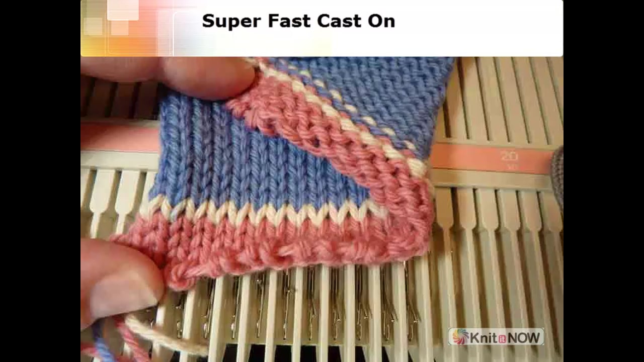 Fast 'n Easy Cast On | Machine Knitting Tutorial