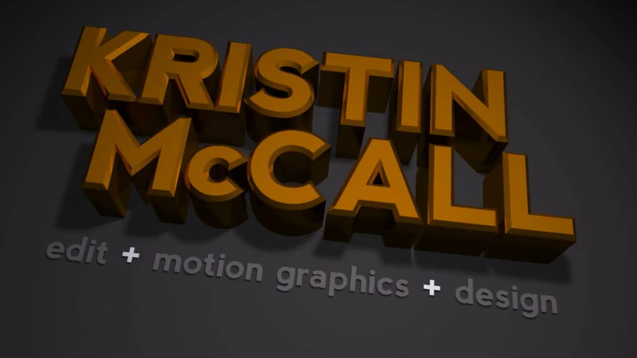 Kristin McCall // Motion Graphic Animation on Vimeo