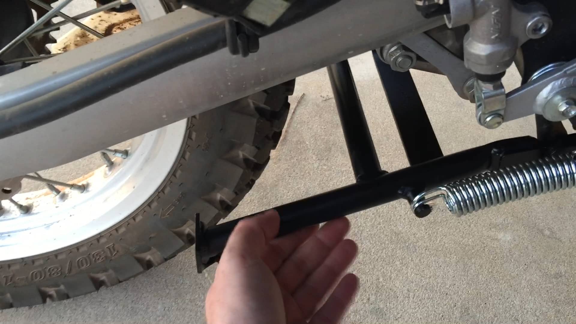 SW Motech Center Stand KLR 650 on Vimeo