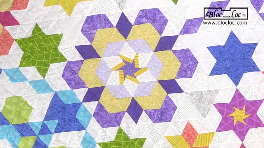 Bloc Loc Pattern Video: Millefiori Quilt-Along Video - Rosette Number 1 ...