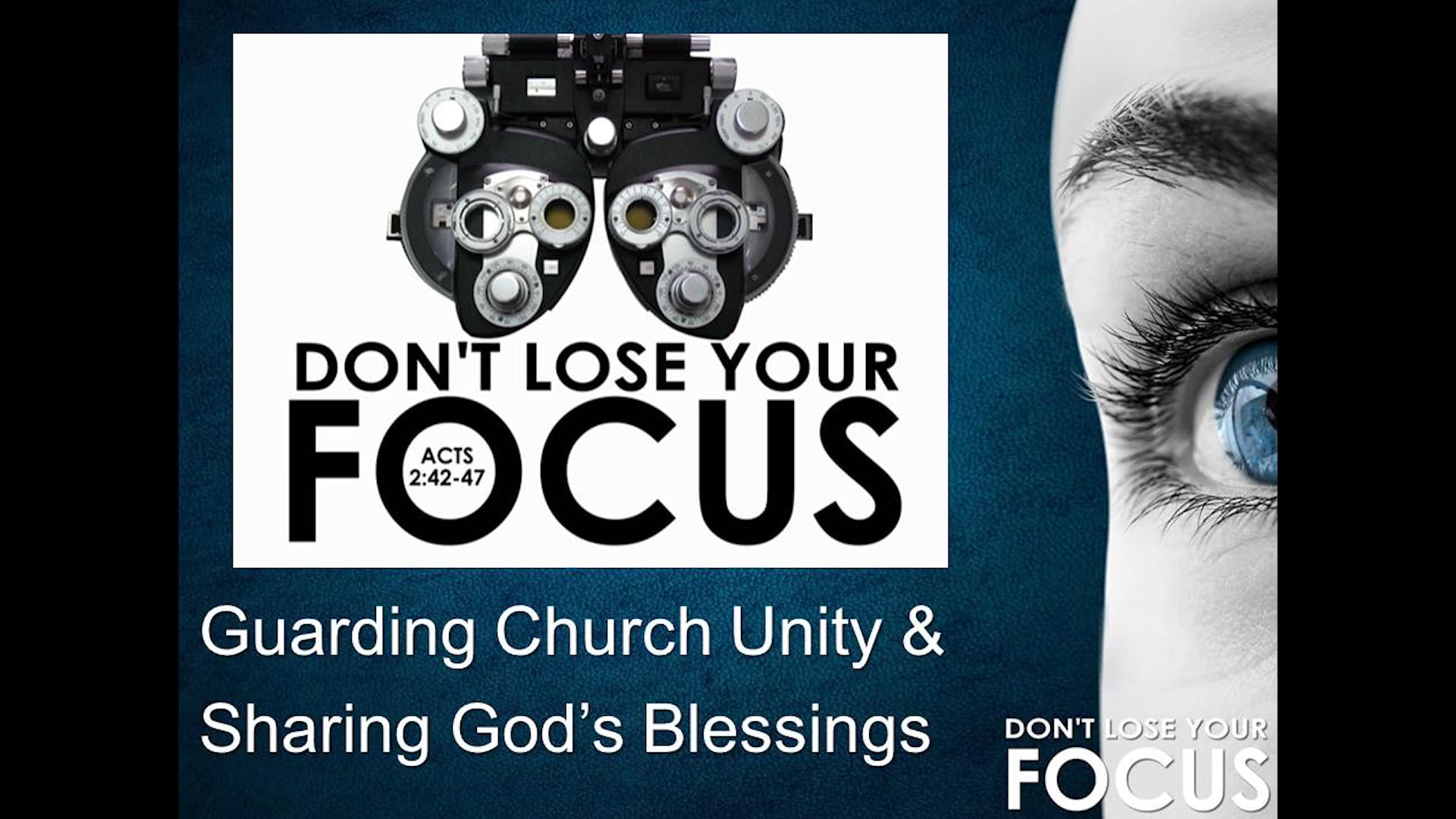 Guarding Church Unity & Sharing God's Blessings on Vimeo