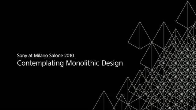 Contemplating Monolithic Design by Sony and BarberOsgerby on Vimeo