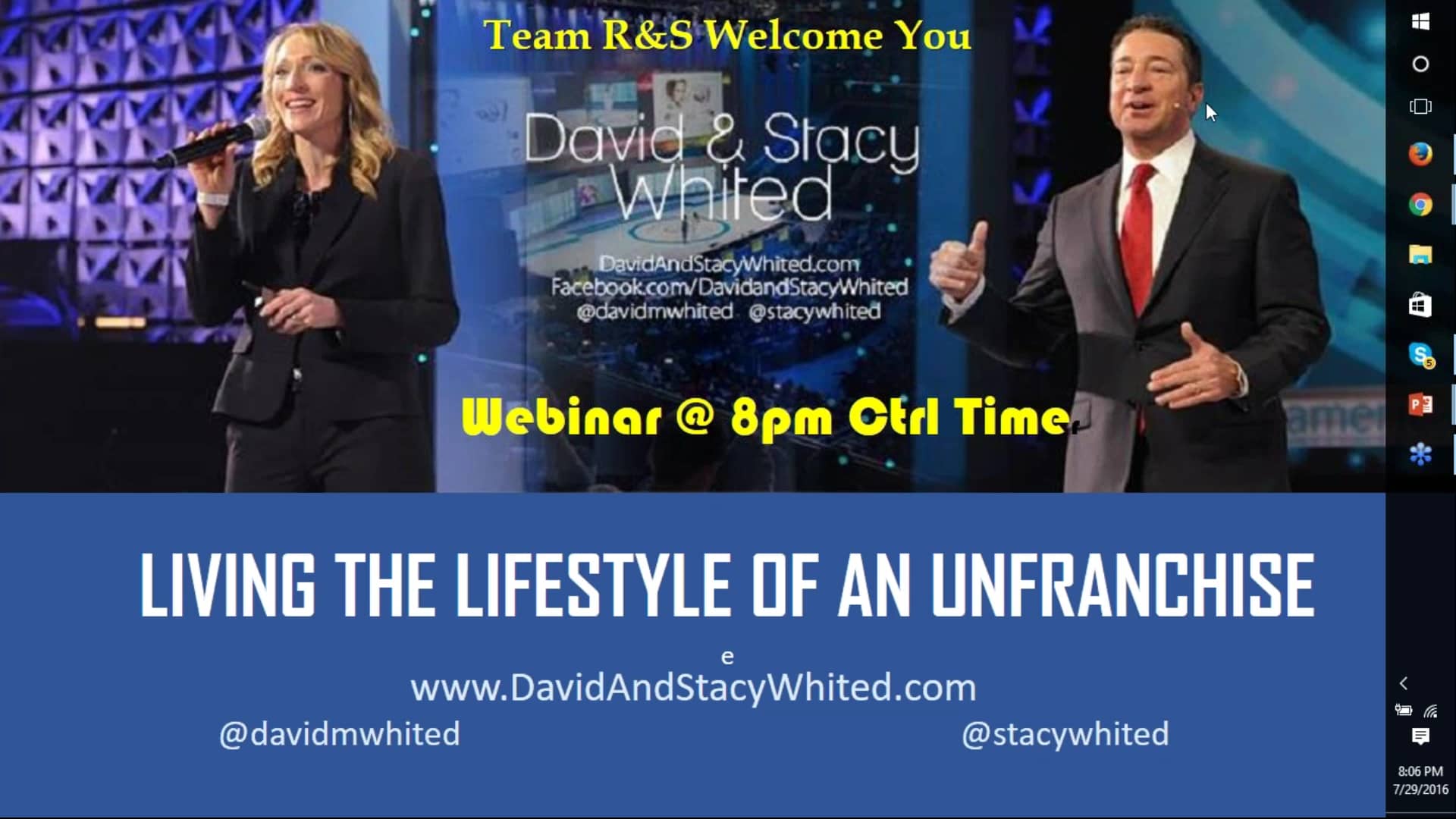 David and Stacy Whited - Living the life of an UnFranchise Owner. on Vimeo