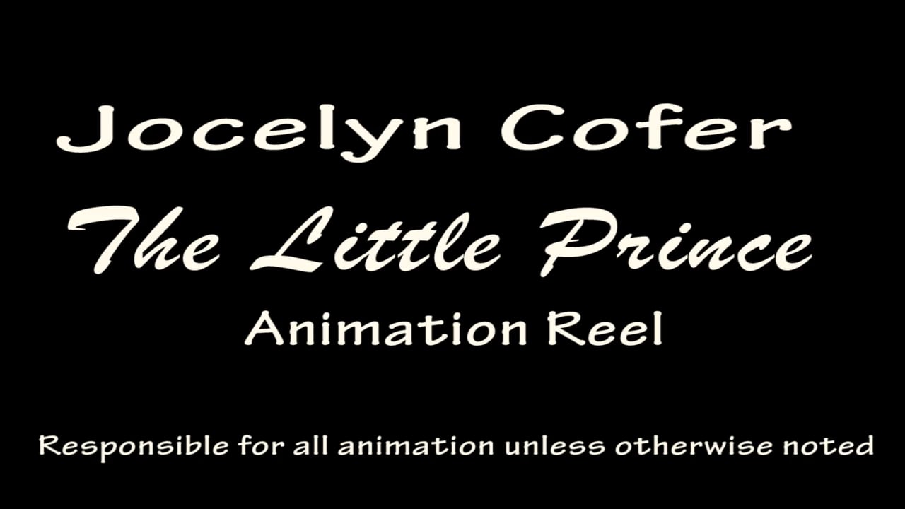 The Little Prince Animation Reel