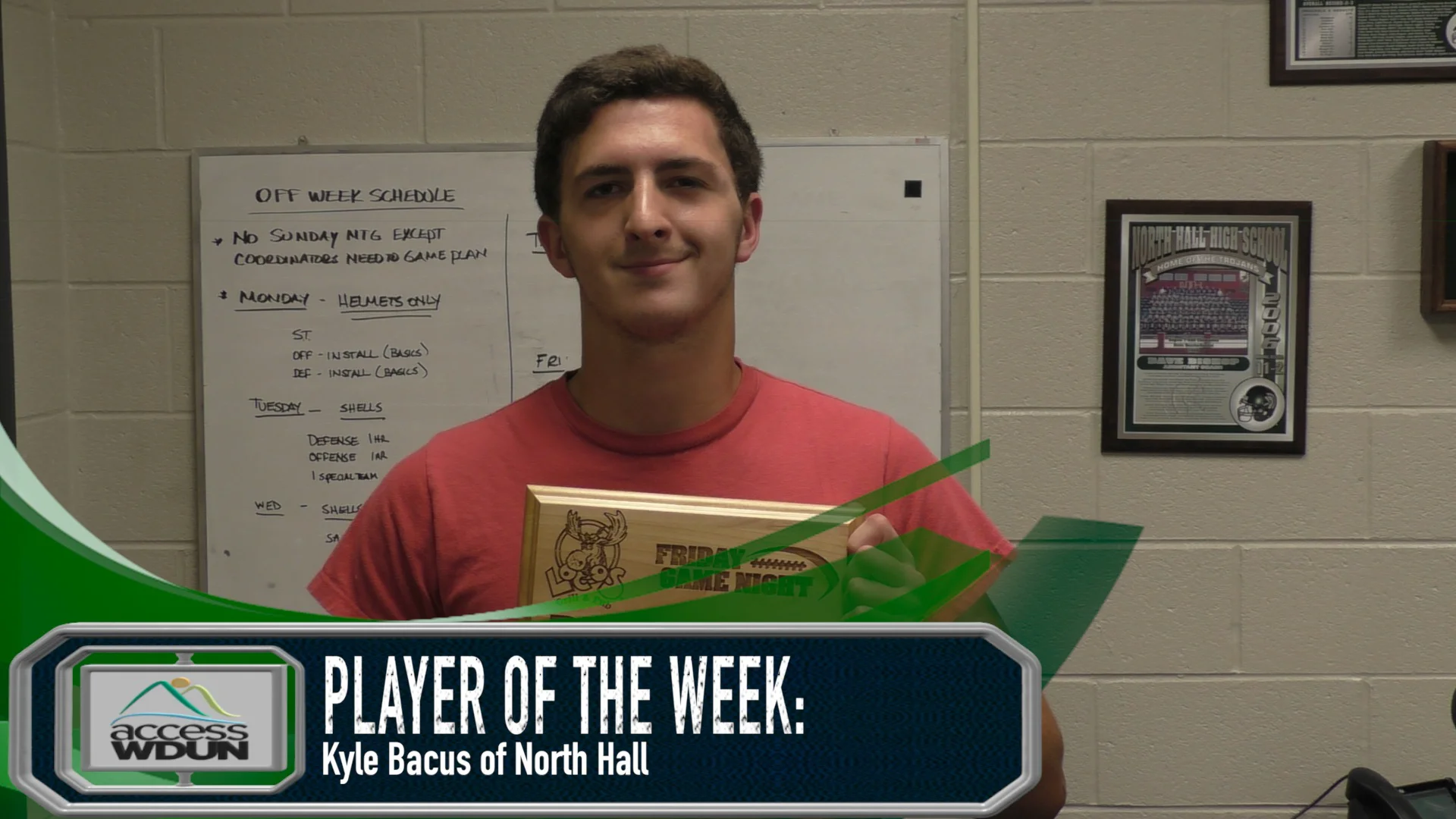 Week 2 Player of the Week: North Hall's Kyle Bacus on Vimeo