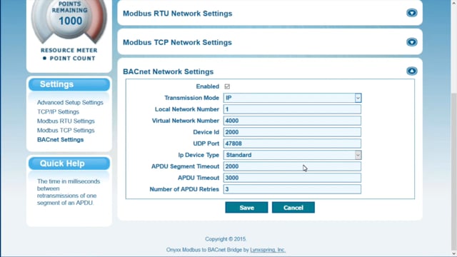 Lynxspring - BACnet® Setup on Vimeo