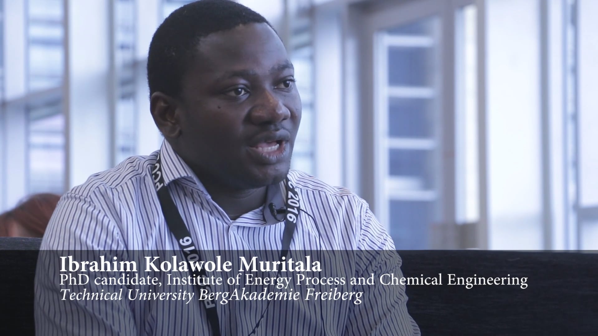 Interview: Ibrahim Kolawole Muritala - 2016 Pittsburgh Coal Conference ...