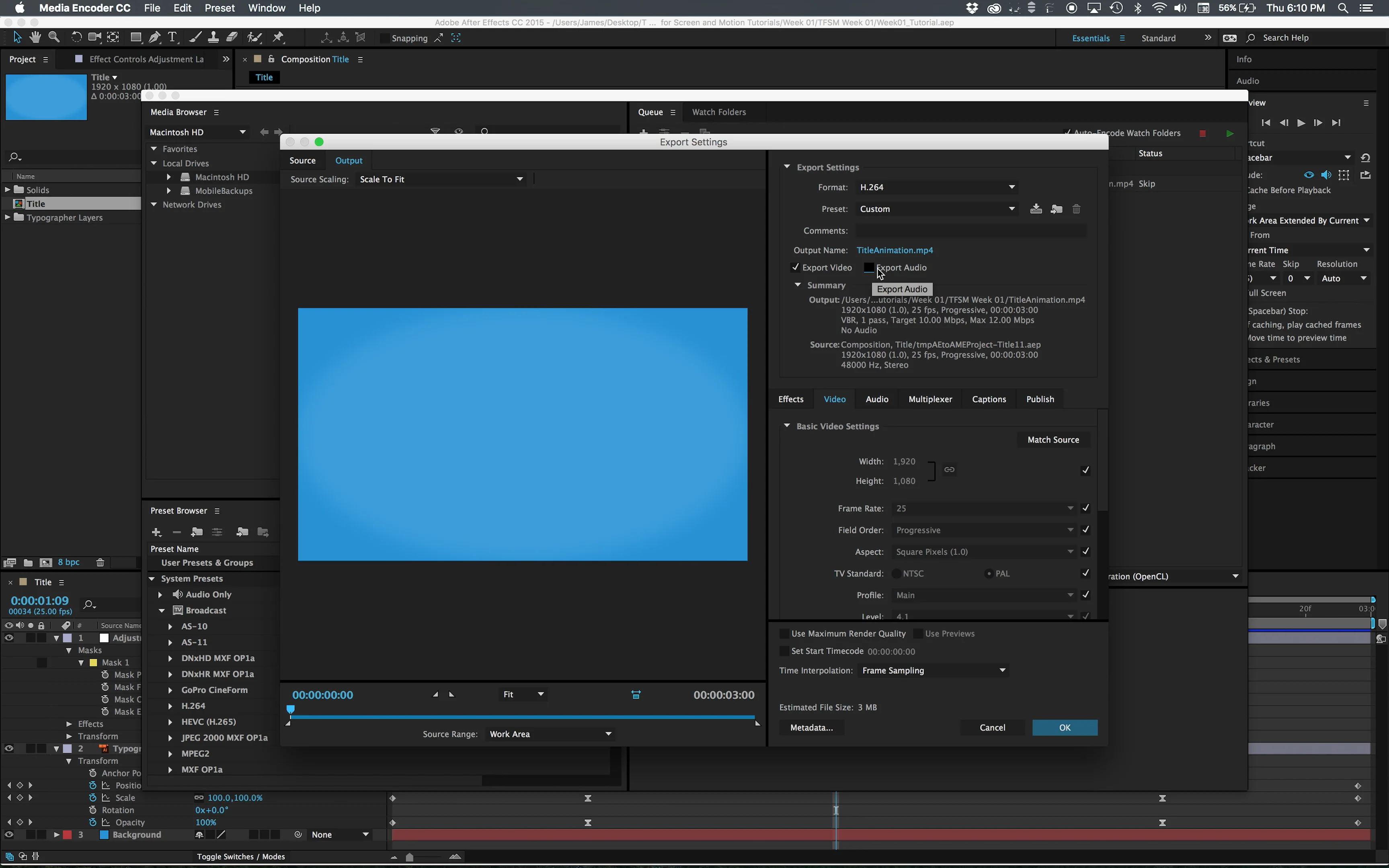 Week 1 - Introduction to After Effects - Part 4 of 4
