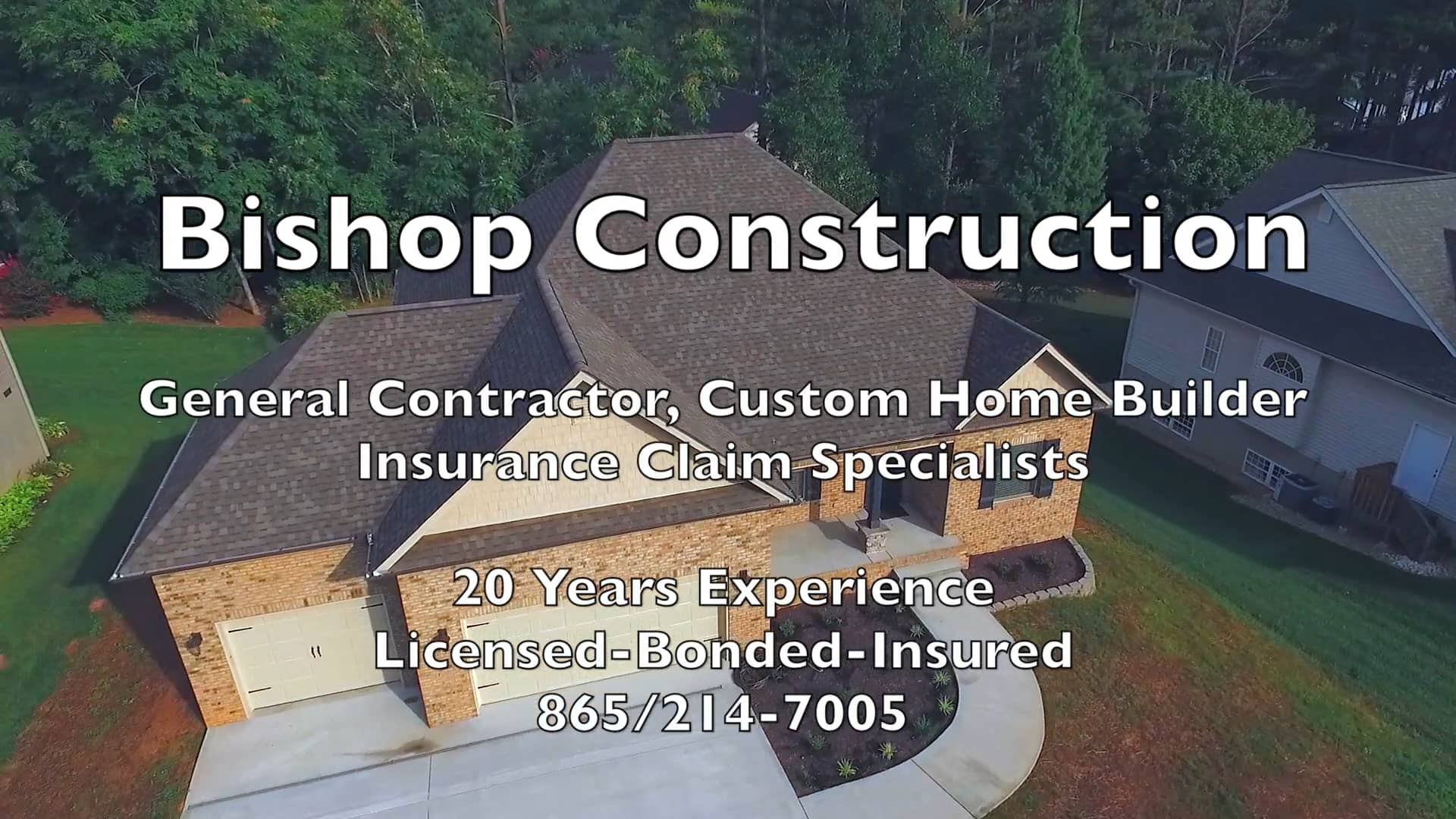 Bishop Construction on Vimeo