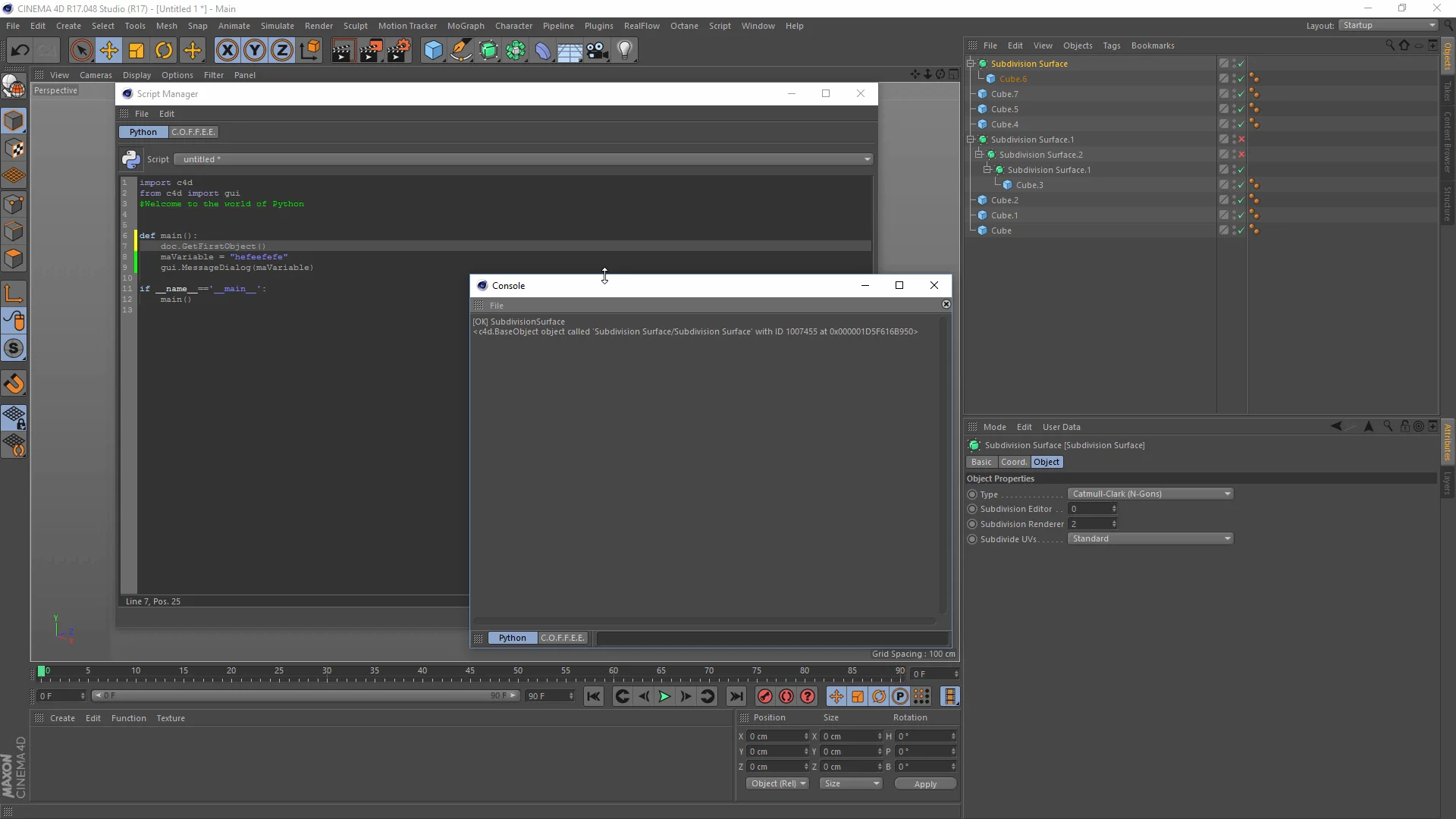 01 - Introduction au python dans cinema 4D on Vimeo