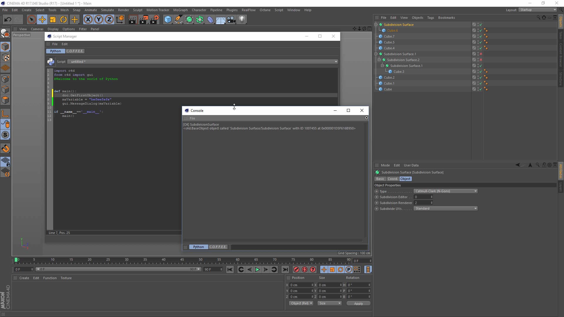 01 - Introduction au python dans cinema 4D on Vimeo
