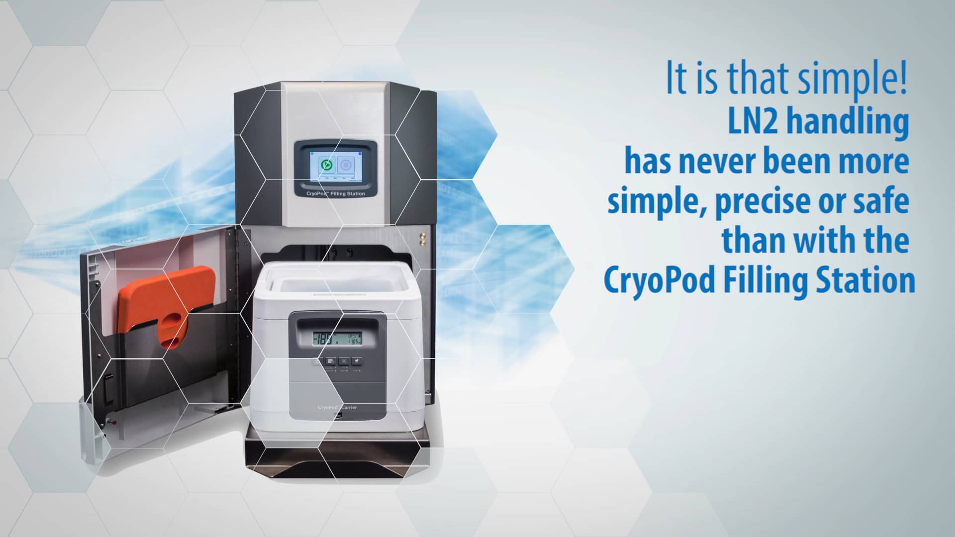 CryoPod Filling Station, Automatic LN2 Filling. on Vimeo