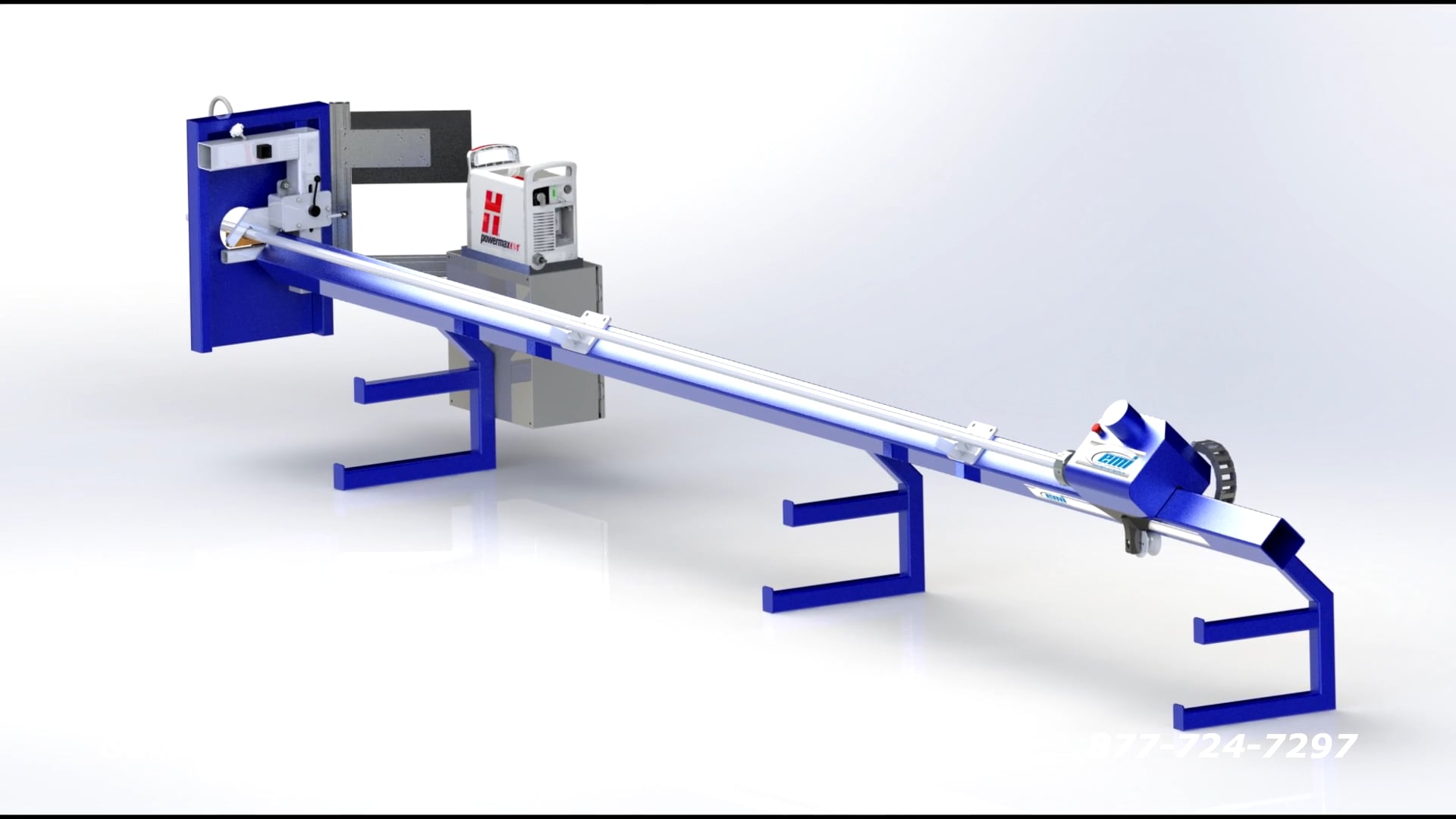 TPC2130EL CNC Plasma Tube & Pipe Coping/Notching Machine by Gulf States ...