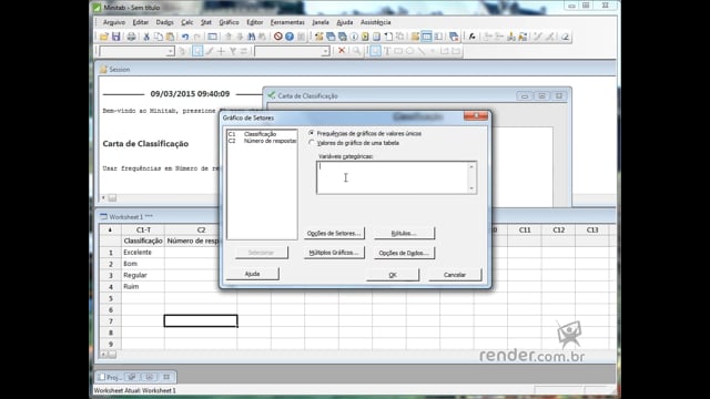 Curso Estatística com Minitab | Render Cursos Online
