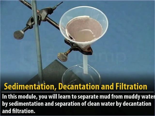 Sedimentation Decantation and Filtration on Vimeo