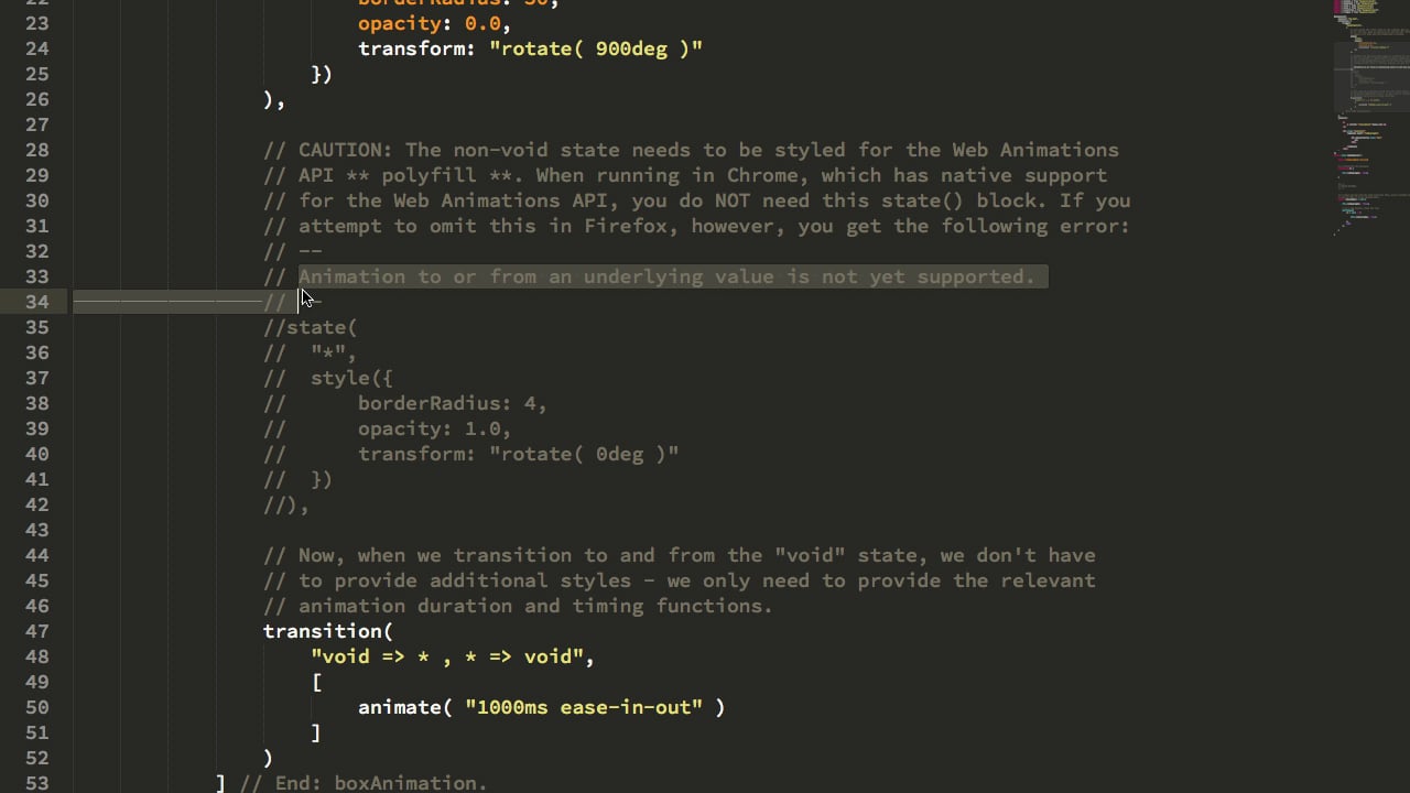 Styling The Void State Using Animations In Angular 2 RC 6 on Vimeo