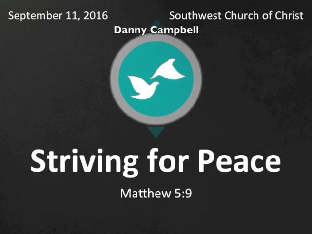 Striving for Peace on Vimeo