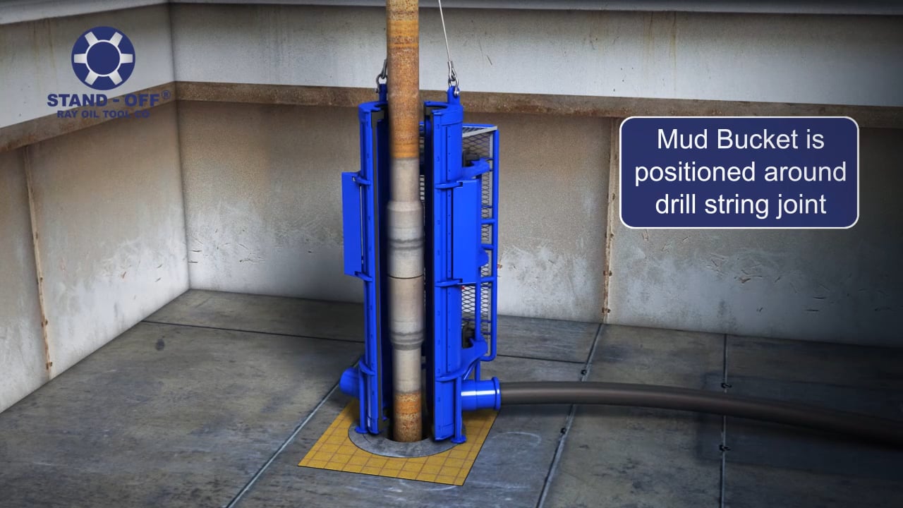 RAY OIL TOOL CO oilfield air operated mud bucket animation demo