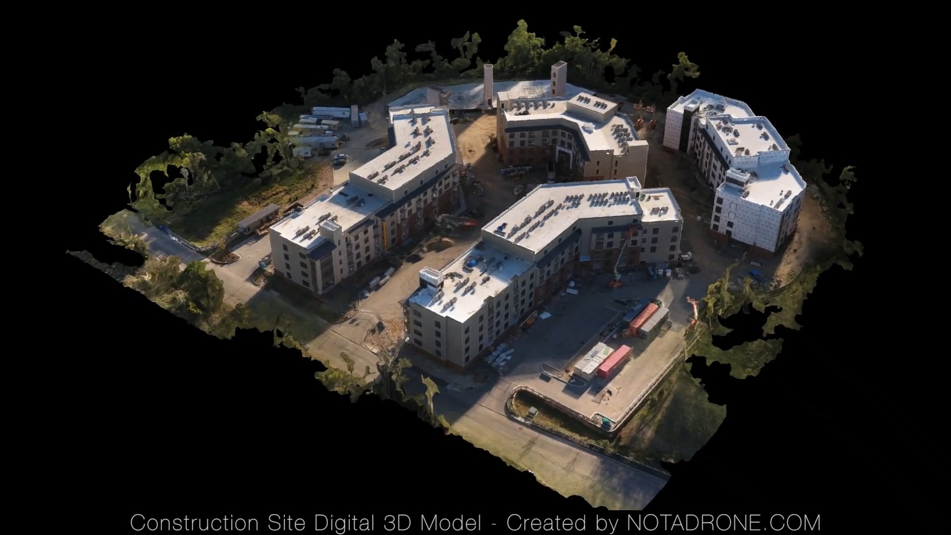 Construction Site 3D Model Created with DJI Phantom 4 Drone and ...