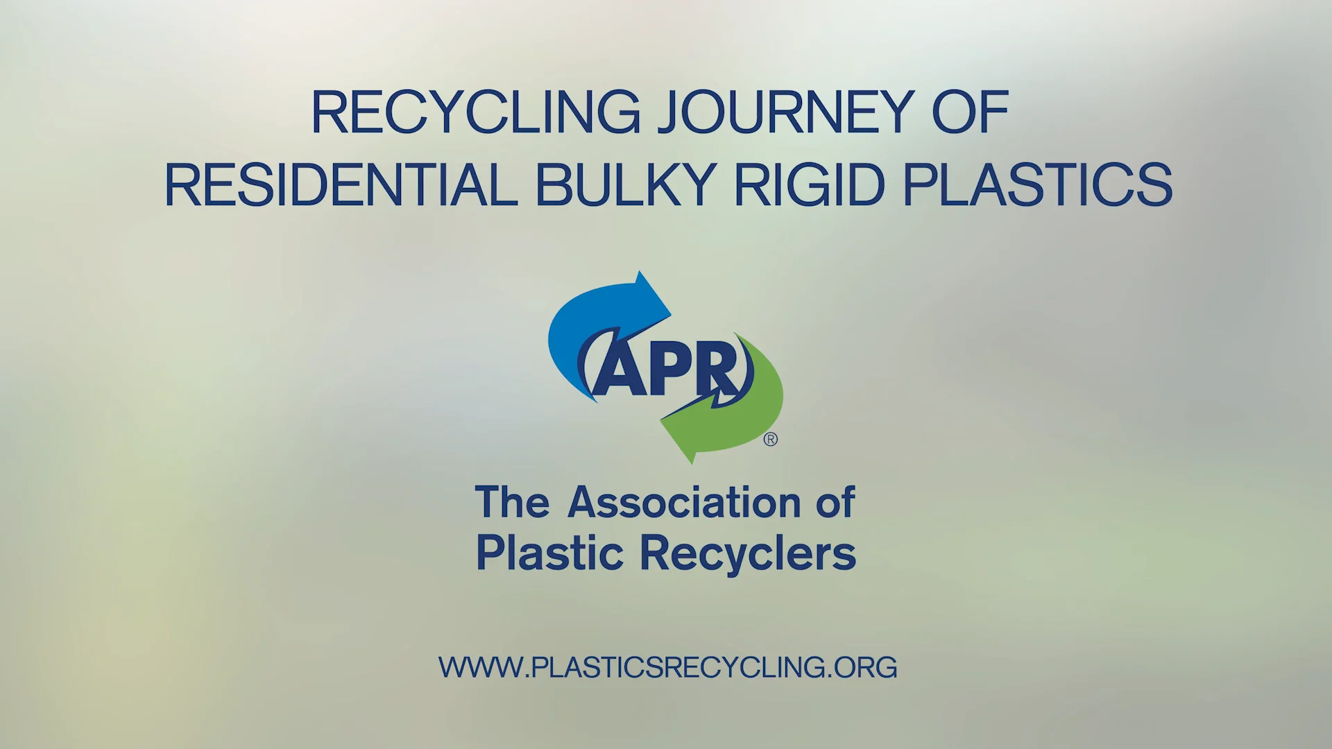 Recycling Journey of Residential Bulky Rigid Plastics on Vimeo