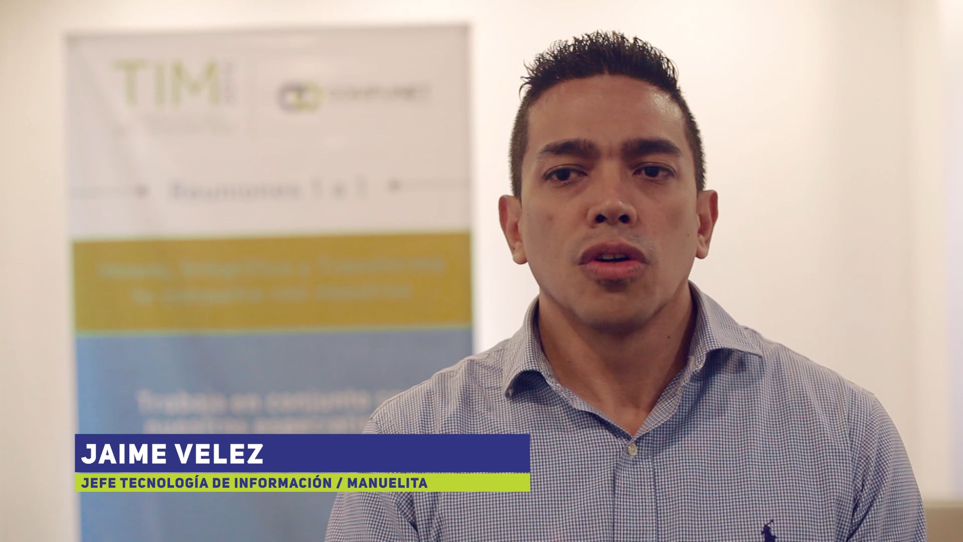 Jaime Velez, Jefe Tecnología de Información de Manuelita, contando su ...