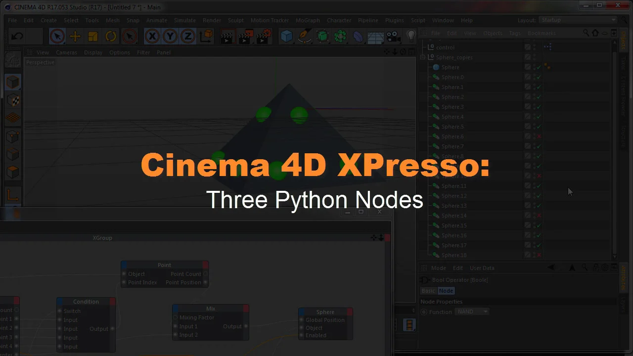 Cinema 4D XPresso: Three Python Nodes on Vimeo
