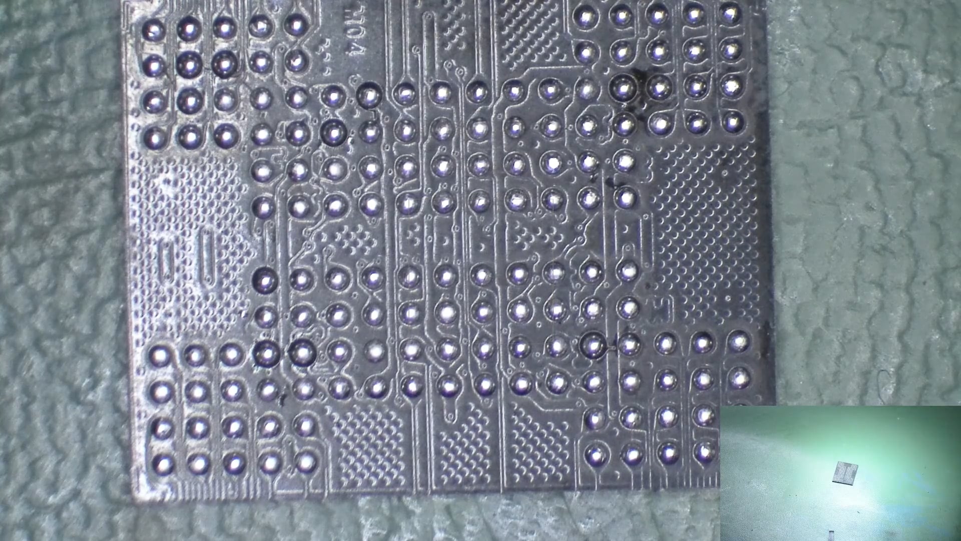 Reballing a BGA-152 NAND Chip on Vimeo