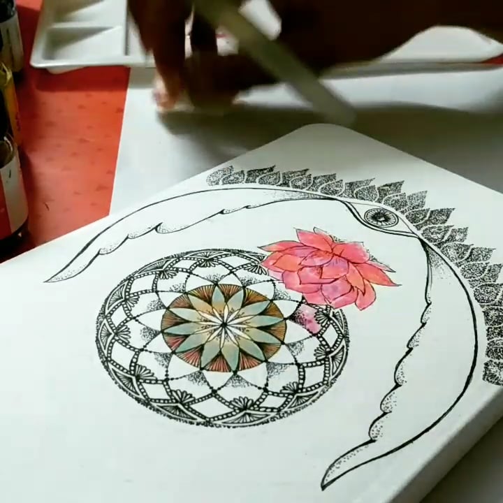 coloring mandala on Vimeo