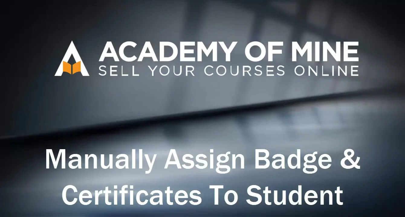 AOM v2.0 - Assign badge and certificates on Vimeo