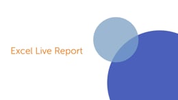 Excel Live Report Walkthrough On Vimeo