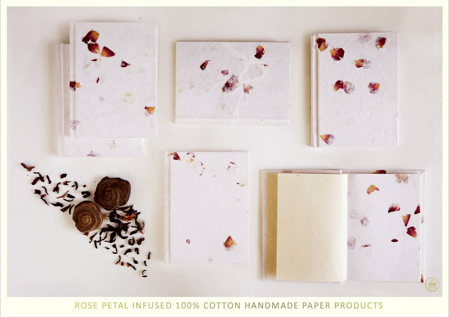 Rose Petal Infused 100% Handmade Cotton Paper // Notebooks on Vimeo