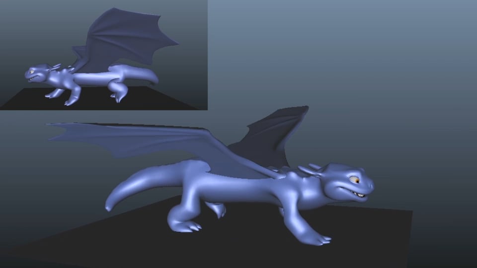 Dragon Walk Cycle (Quadruped) on Vimeo